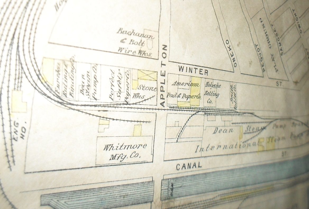 Canal Map of Appleton and Canal – Historical Tours of Greater Holyoke